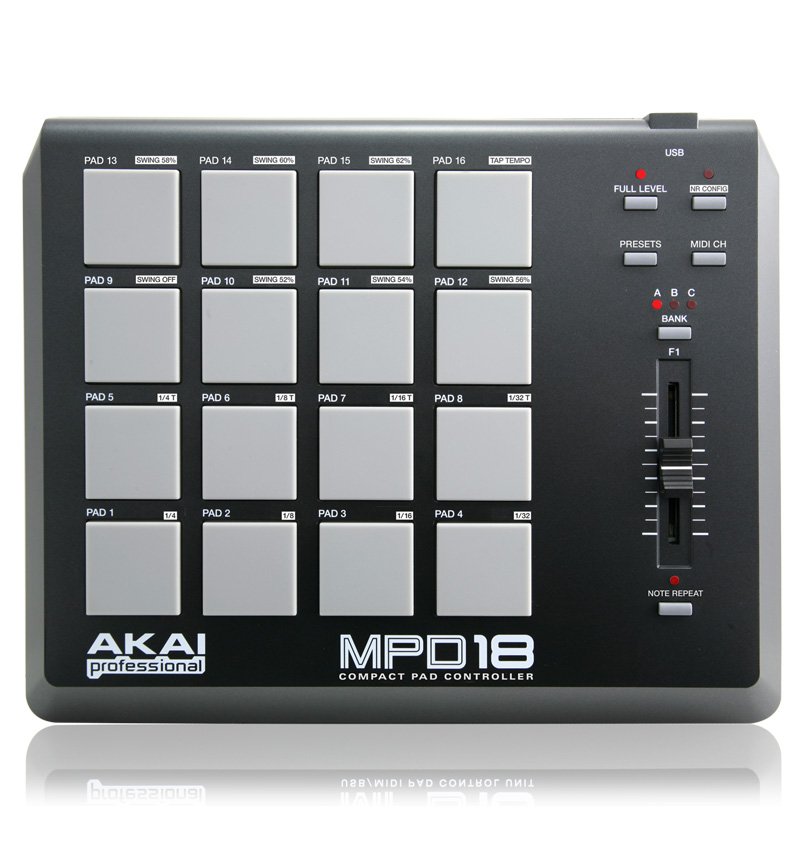 Akai Pro MPD18 | Contrôleur Midi - SONOLOGY Toulouse