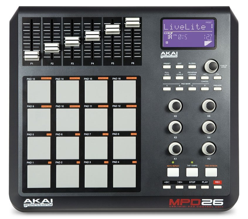 Akai Pro MPD26 | Controller Midi - SONOLOGY Toulouse