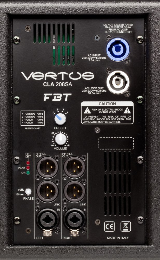 FBT VERTUS CLA208SA | Caisson de basses de sonorisation - SONOLOGY Toulouse