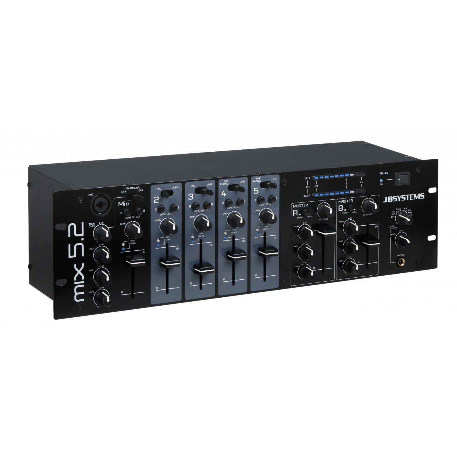 JB Sytems MIX 5.2 zone mixer | Mixages - SONOLOGY Toulouse